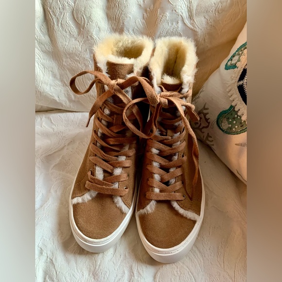 UGG | Shoes | Ugg Uggpure Hightop Suede Camel Tan 75 Nwt | Poshmark